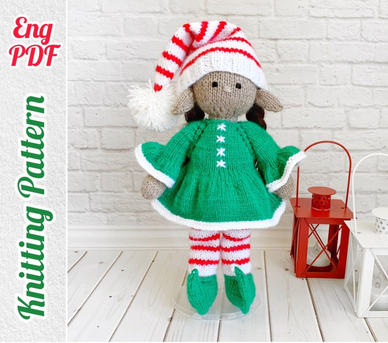 Christmas Elf Doll Knitting Pattern Santas Helpers DIY Soft - Etsy
