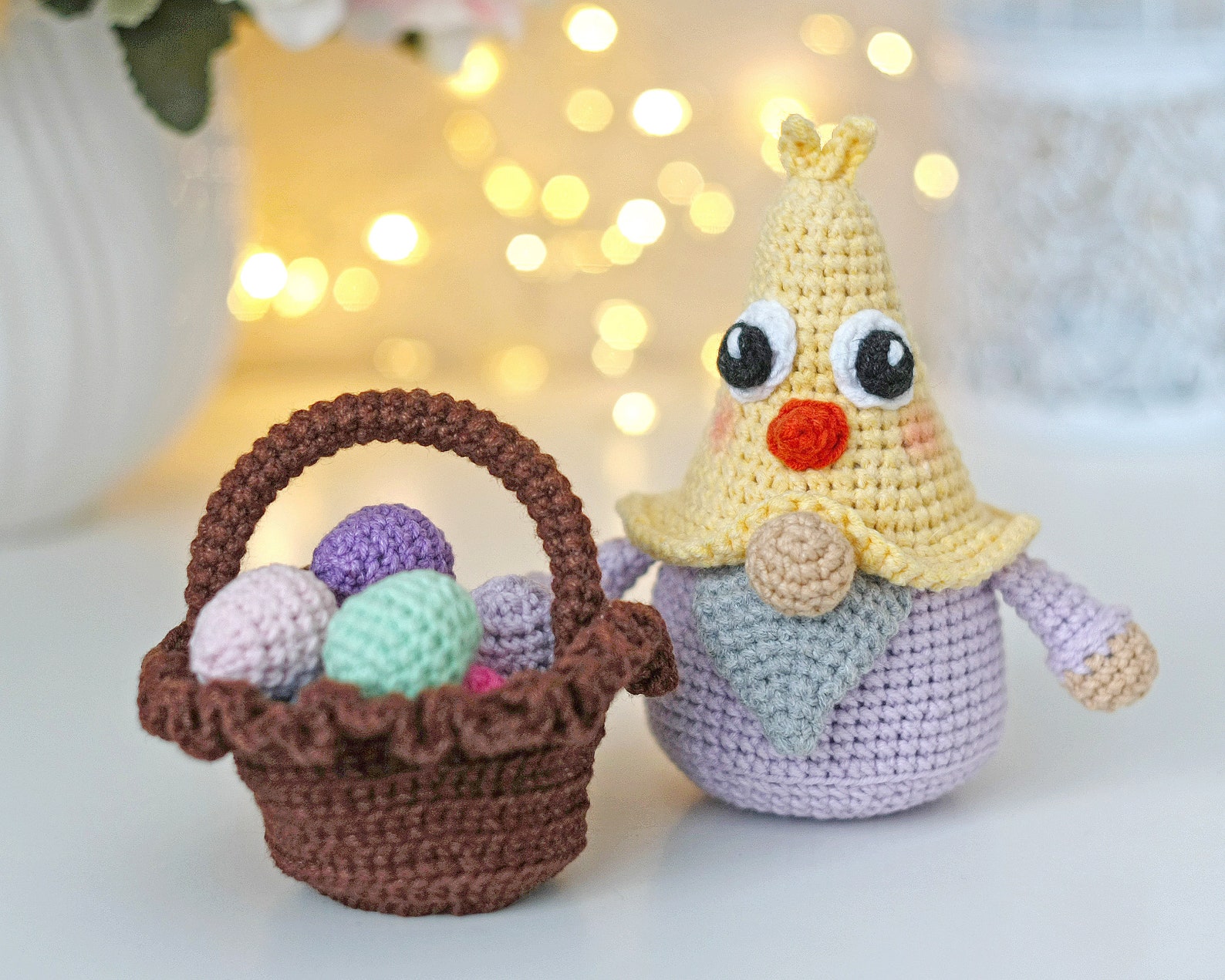 Easter Crochet Gnomes Patterns 3 in 1 – Easy Bunny Gnome, Chicken Gnome ...