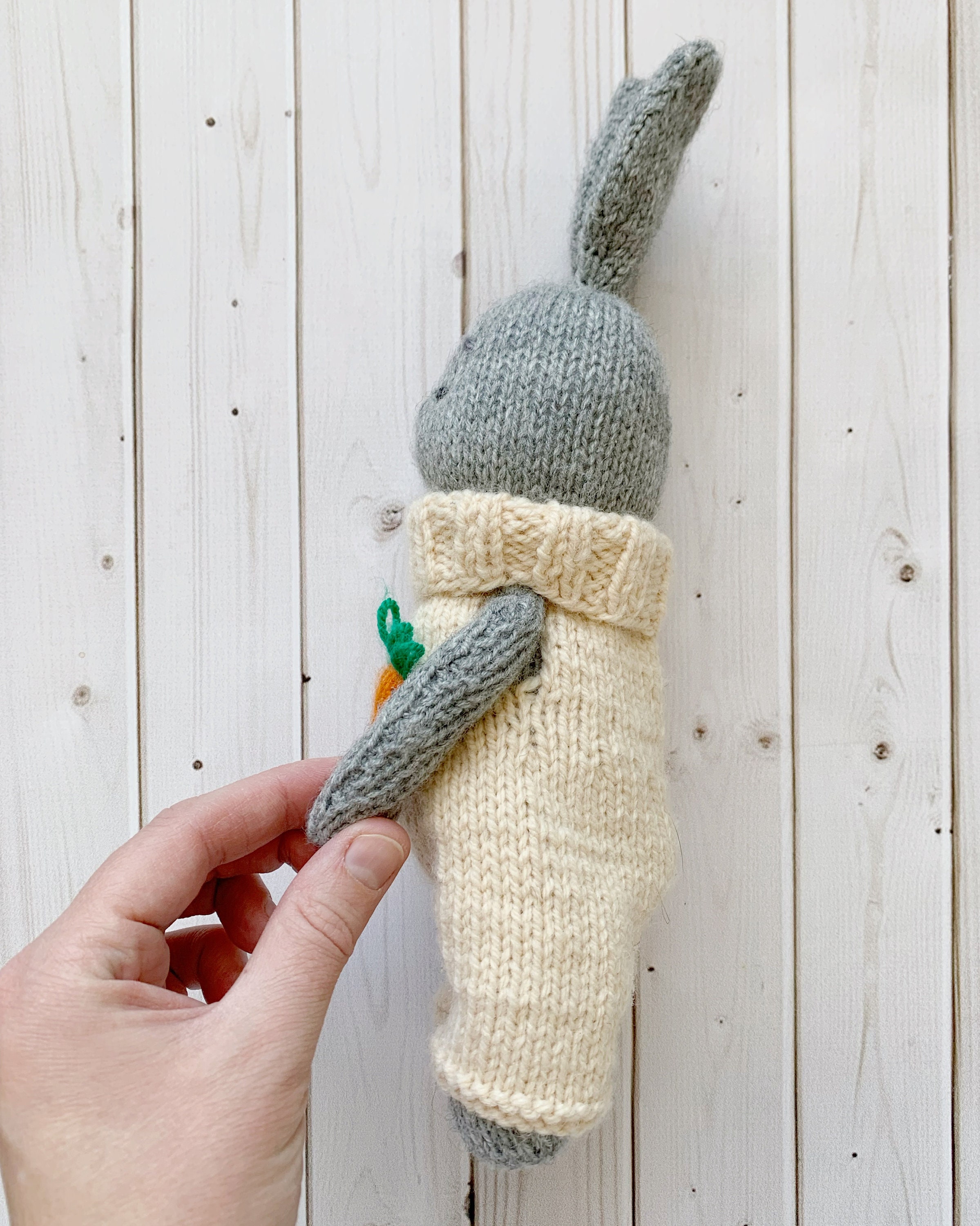 Knitting Bunny Rabbit Knitted Pattern PDF DIY Easter Favor - Etsy