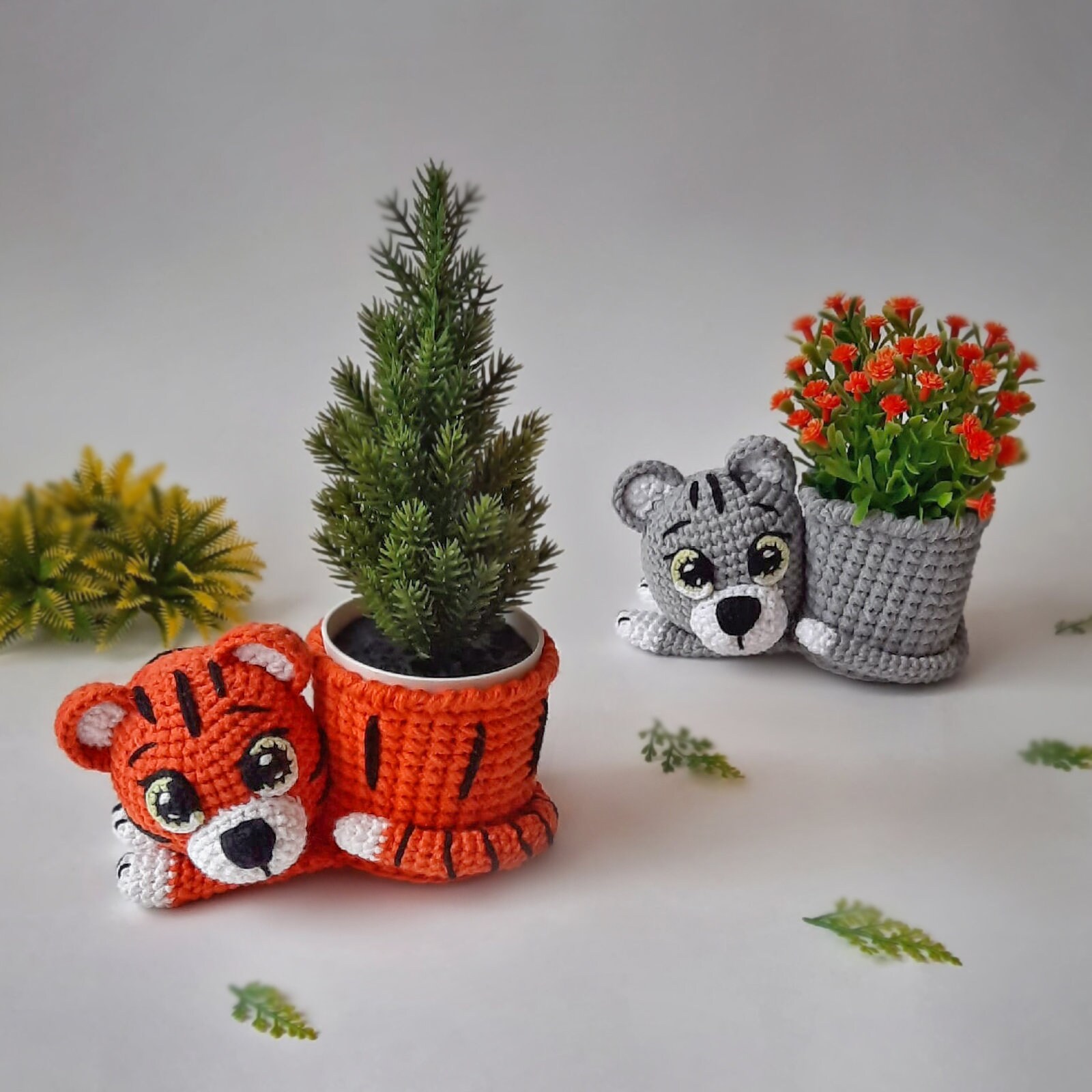 Crochet Pattern PLANTER Crochet Planter Tiger Cub Crochet - Etsy