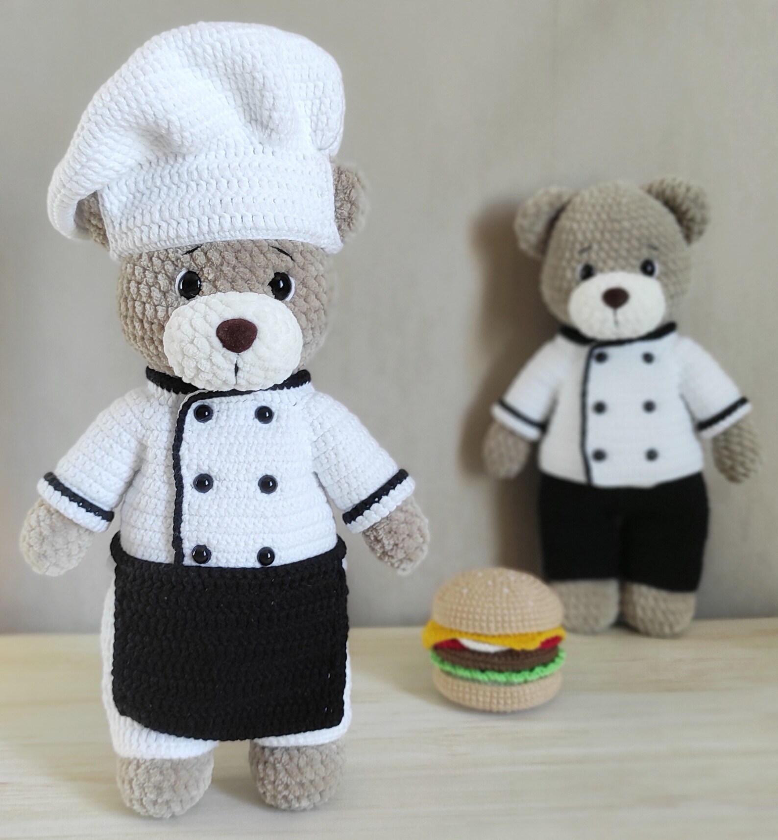 Amigurumi Crochet Pattern Crochet Chef Bear Pattern | Etsy