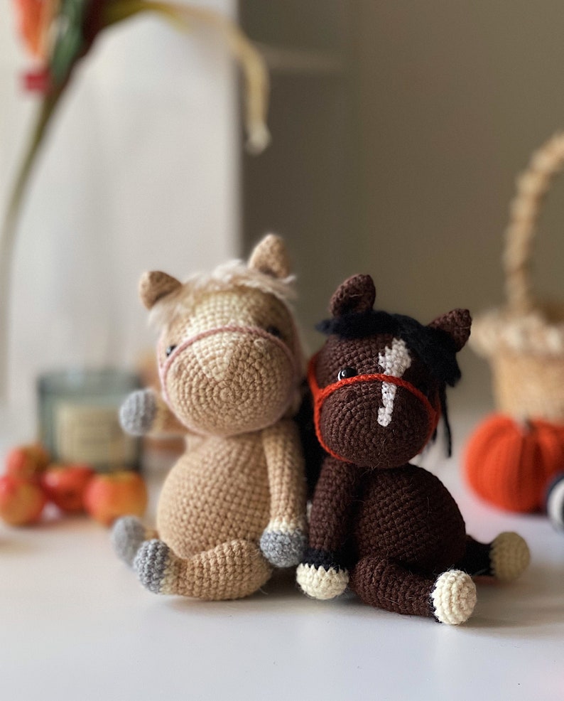 Crochet 2in1 PATTERN Amigurumi Horses Crochet Baby Ponies - Etsy