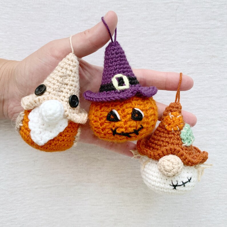 Halloween Ornament Crochet Pattern Set of 3 Crochet Patterns - Etsy