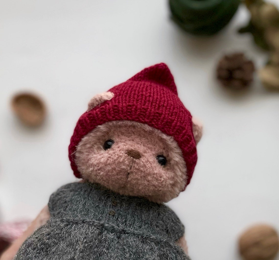 Doll Knitting Christmas Outfit for Bear PATTERN, Knitted Elves Clothes ...