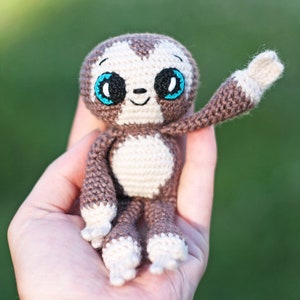 Sloth Crochet Pattern - Mini Crochet Animals for Beginners - Step by ...