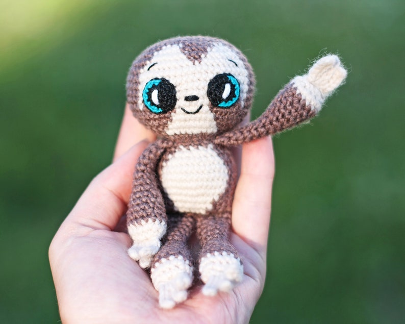 Sloth Crochet Pattern Mini Crochet Animals for Beginners - Etsy