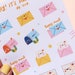 Happy Mail Sticker Sheet - Kawaii Stickers - Cute Stationery - Journal ...