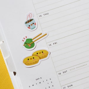Dim Sum Sticker Sheet - Kawaii Food Stickers - Cute Journal Stickers ...