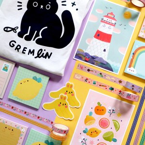 Happy Lemon Memo Pad - Kawaii Notepad - Fruit Memo Pad - Cute Notepad ...