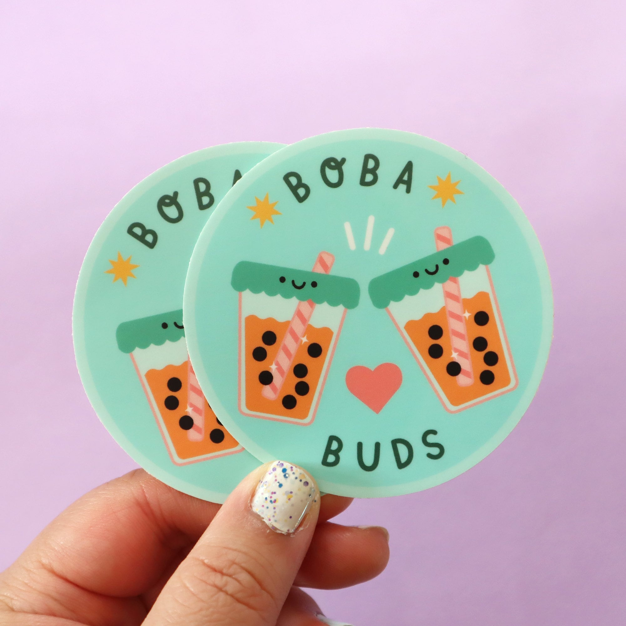 Boba Buds Vinyl Sticker - Kawaii Sticker - Cute Sticker - Food Sticker ...