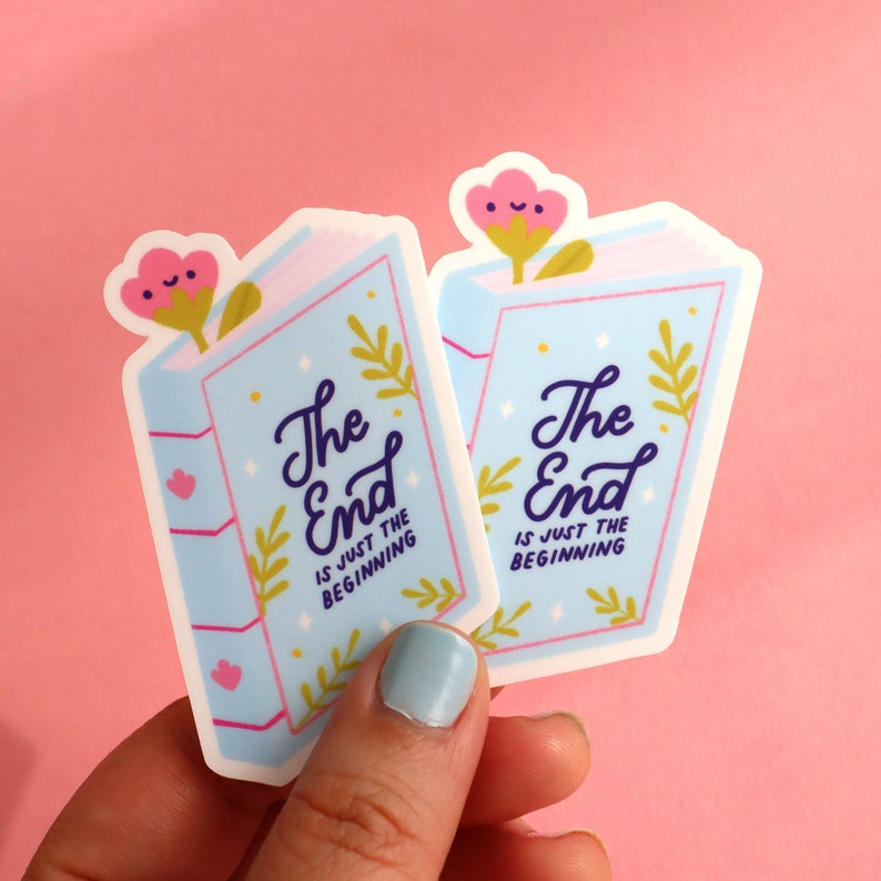 The End Book Vinyl Sticker Journal Sticker Cute Sticker | Etsy
