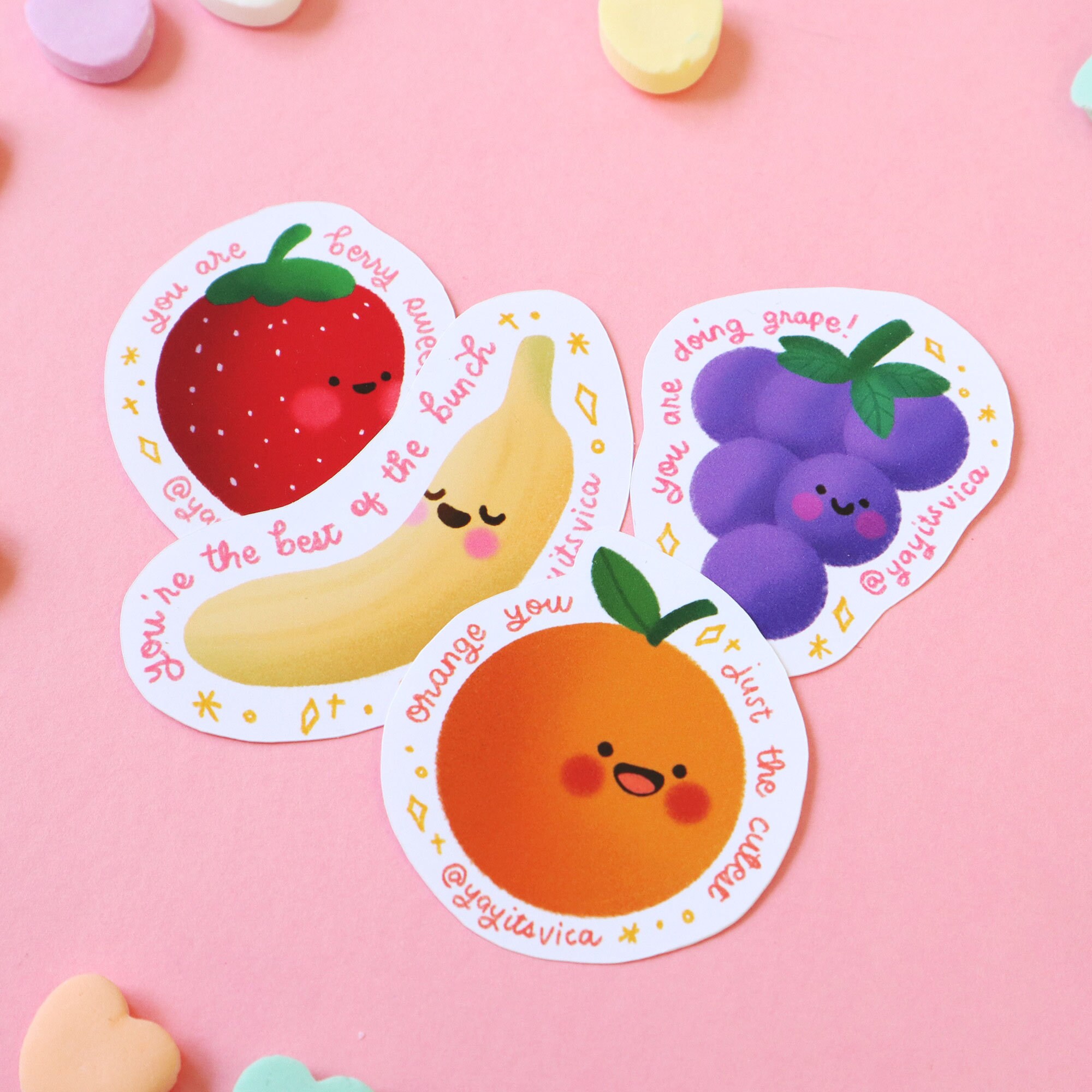 Cute Fruit Sticker Bundle Journal Stickers Cute Stickers - Etsy Ireland