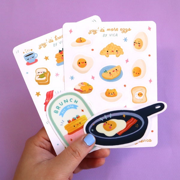 Kawaii Food Stickers - Etsy