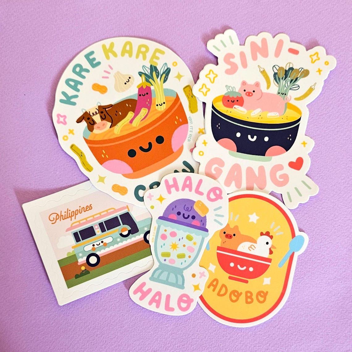 Halo Halo Sticker: Cute Filipino Food, Kawaii Waterproof Sticker - Etsy