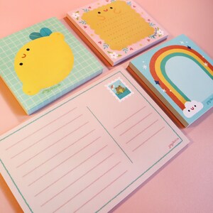 Happy Lemon Memo Pad - Kawaii Notepad - Fruit Memo Pad - Cute Notepad ...