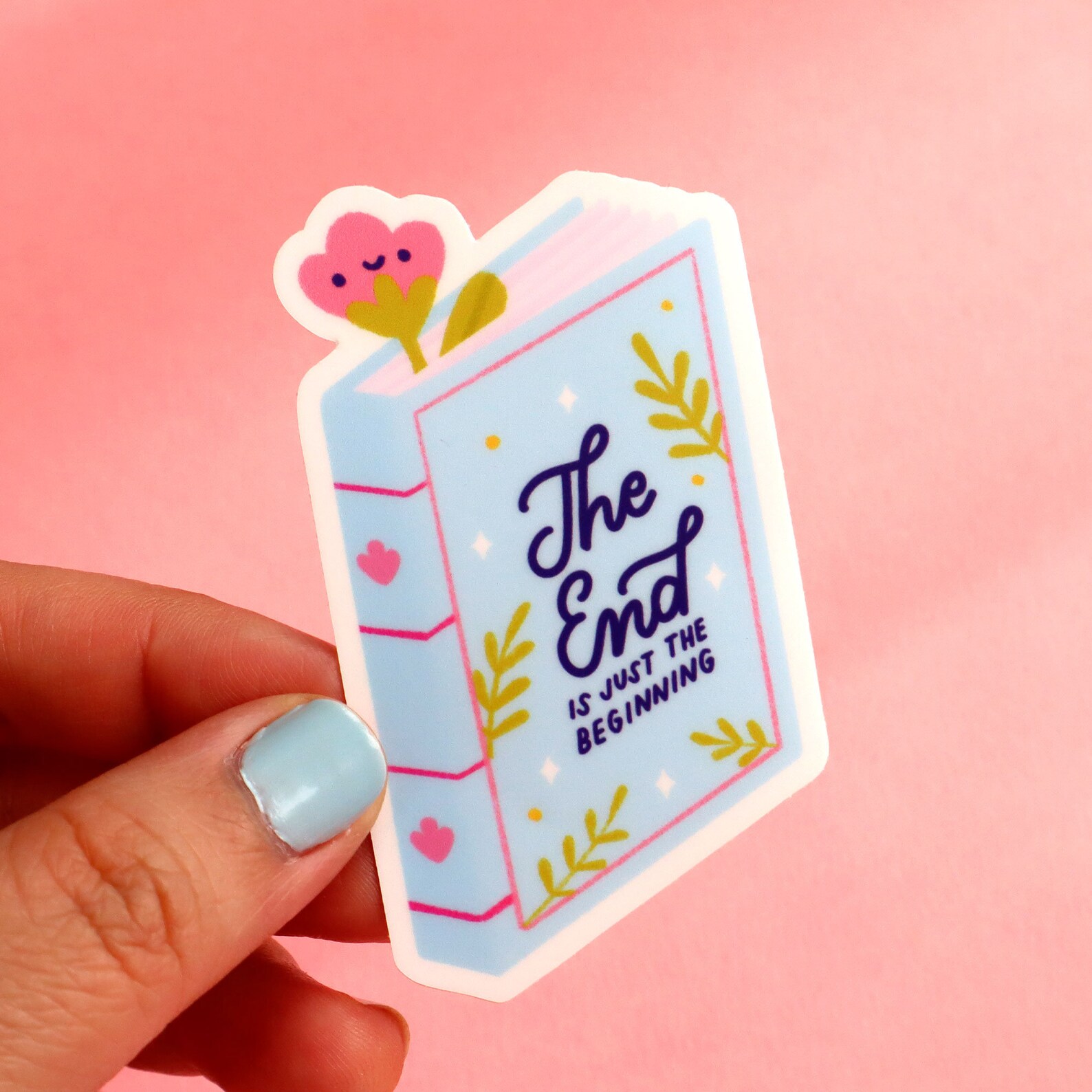The End Book Vinyl Sticker - Journal Sticker - Cute Sticker - Books ...