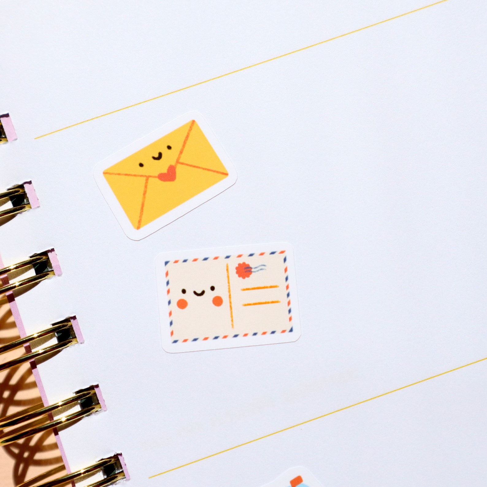 Happy Mail Sticker Sheet Kawaii Stickers Cute Stationery - Etsy