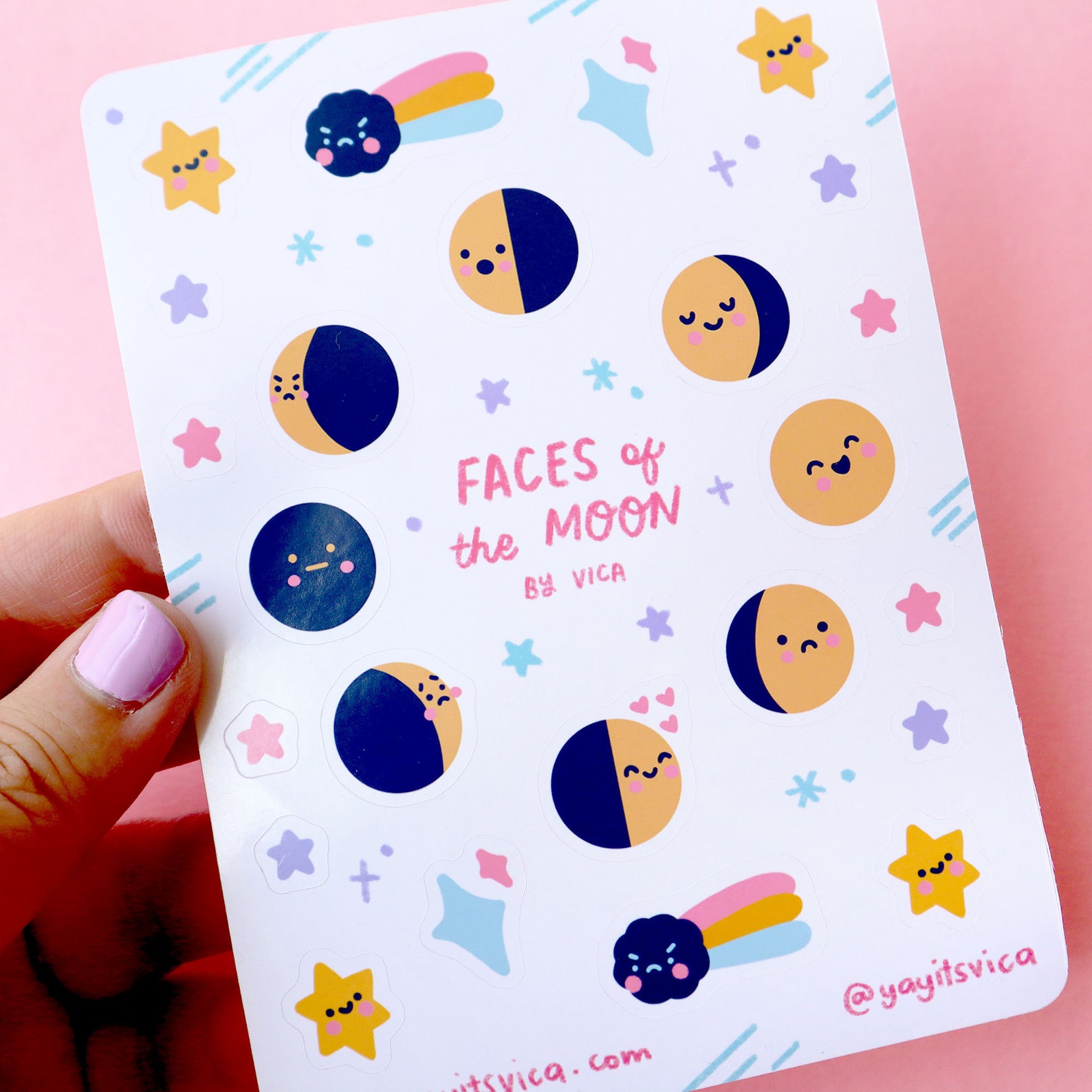 Kawaii Space Sticker Bundle Cute Stationery Journal - Etsy