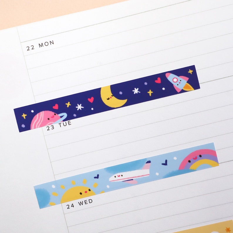 Sunshine Sticker Sheet - Sky Stickers - Cute Washi Strips - Cute ...