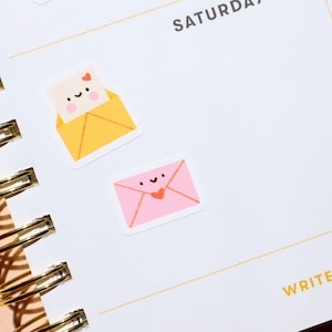 Happy Mail Sticker Sheet - Kawaii Stickers - Cute Stationery - Journal ...