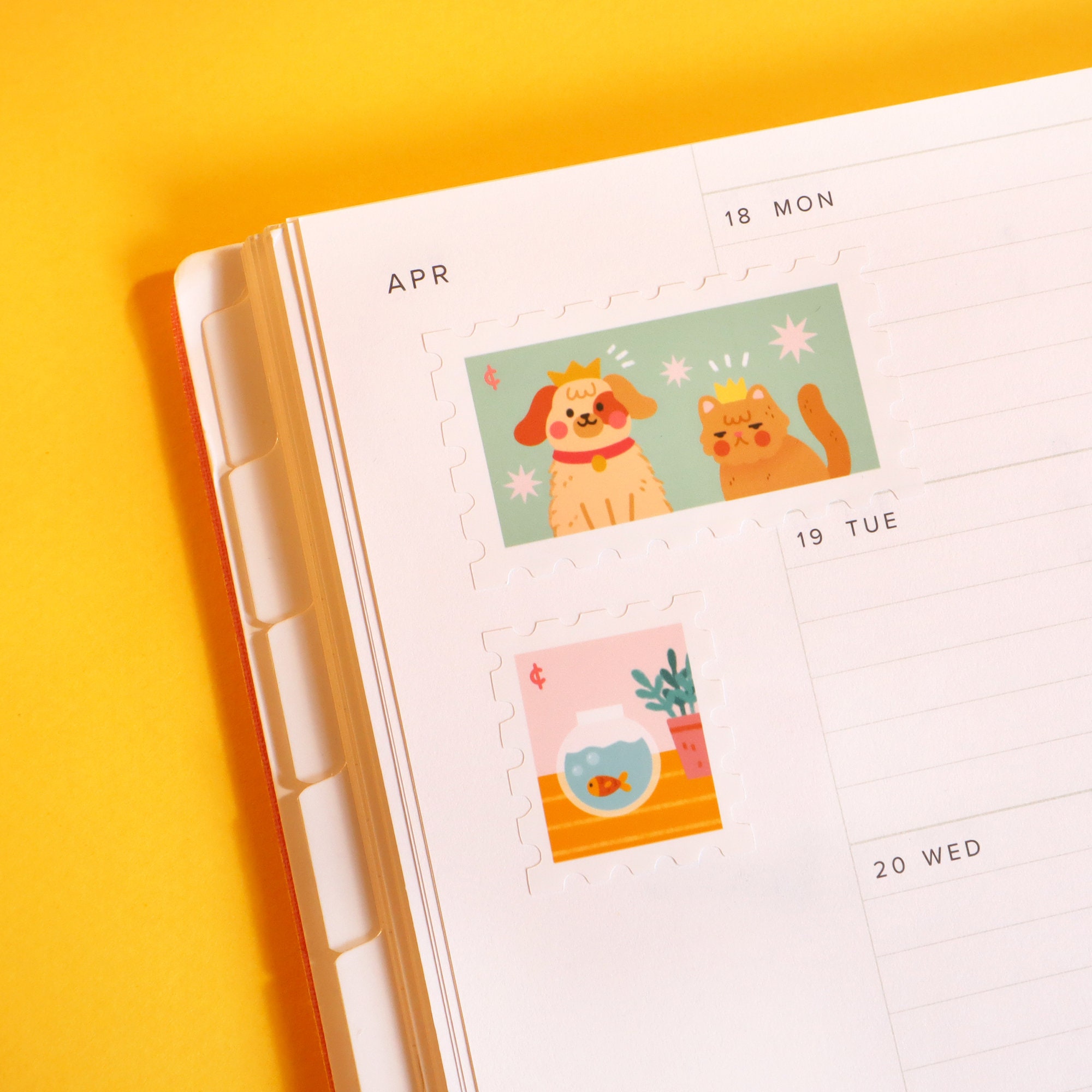 Animal Stamps Sticker Sheet - Kawaii Stickers - Journal Stickers - Pen ...