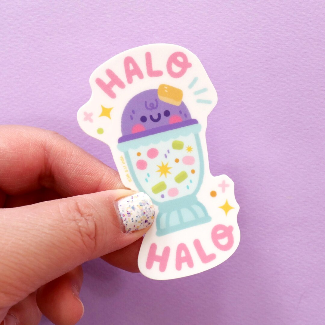 Halo Halo Vinyl Sticker - Kawaii Food Sticker - Filipino Food Sticker ...