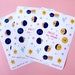 Faces of the Moon Planner Sticker Sheet Journal Stickers - Etsy