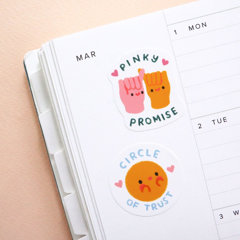 BFF Sticker Sheet Friendship Stickers Best Friend Stickers - Etsy