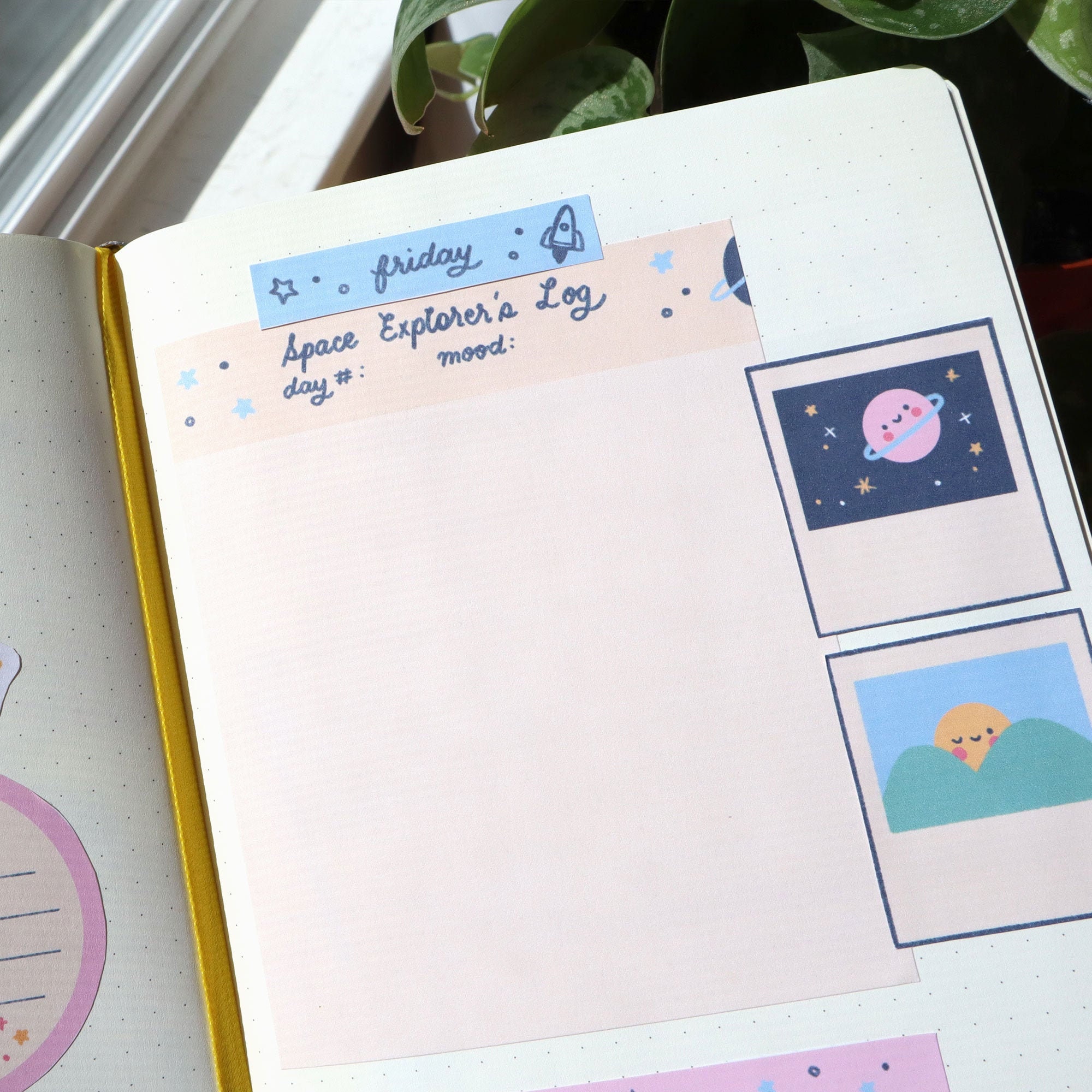 Space Printable Bujo Stickers & Journal Kit - Kawaii Stickers - Bujo ...