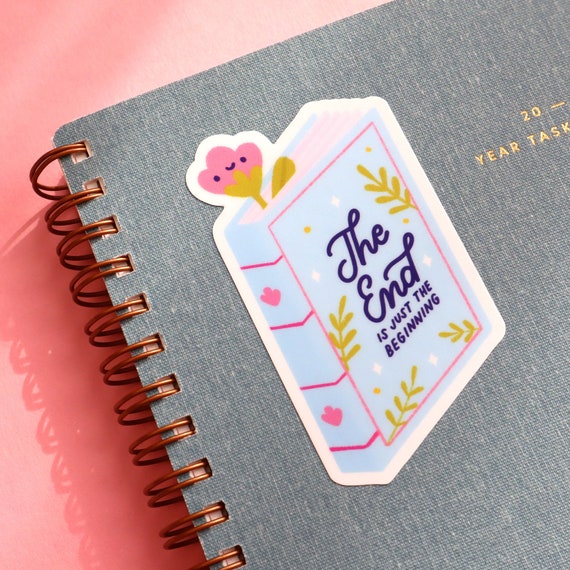 The End Book Vinyl Sticker Journal Sticker Cute Sticker | Etsy
