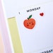 Peach Sticker Sheet Kawaii Stickers Cute Stationery - Etsy