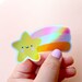 Holographic Shooting Star Sticker Kawaii Sticker Kawaii - Etsy