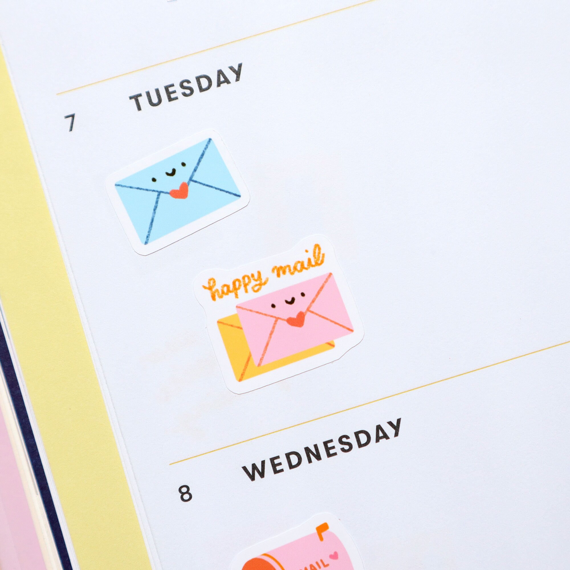 Happy Mail Sticker Sheet - Kawaii Stickers - Cute Stationery - Journal ...