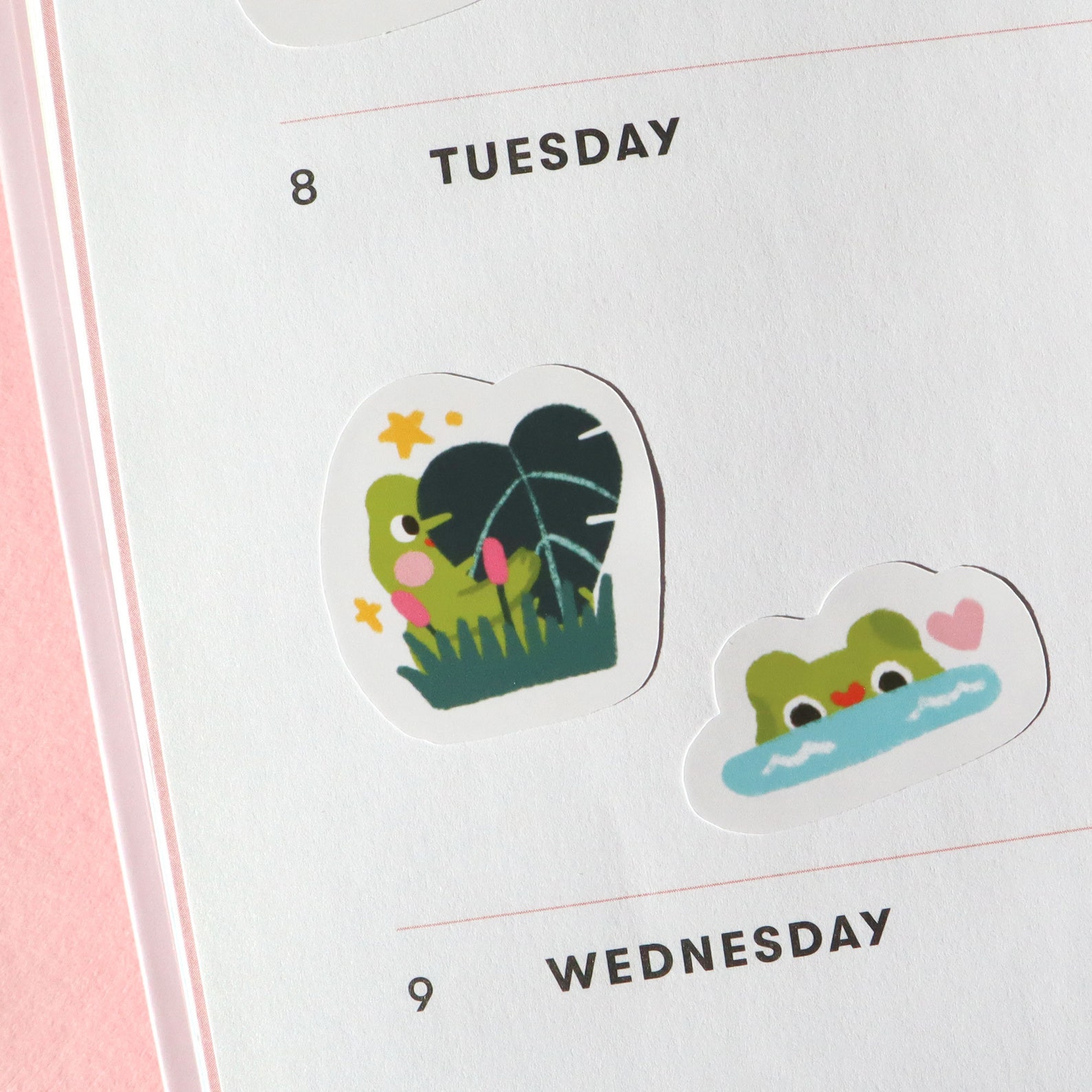 Hoppy Frog Sticker Sheet Kawaii Stickers Journal Stickers - Etsy
