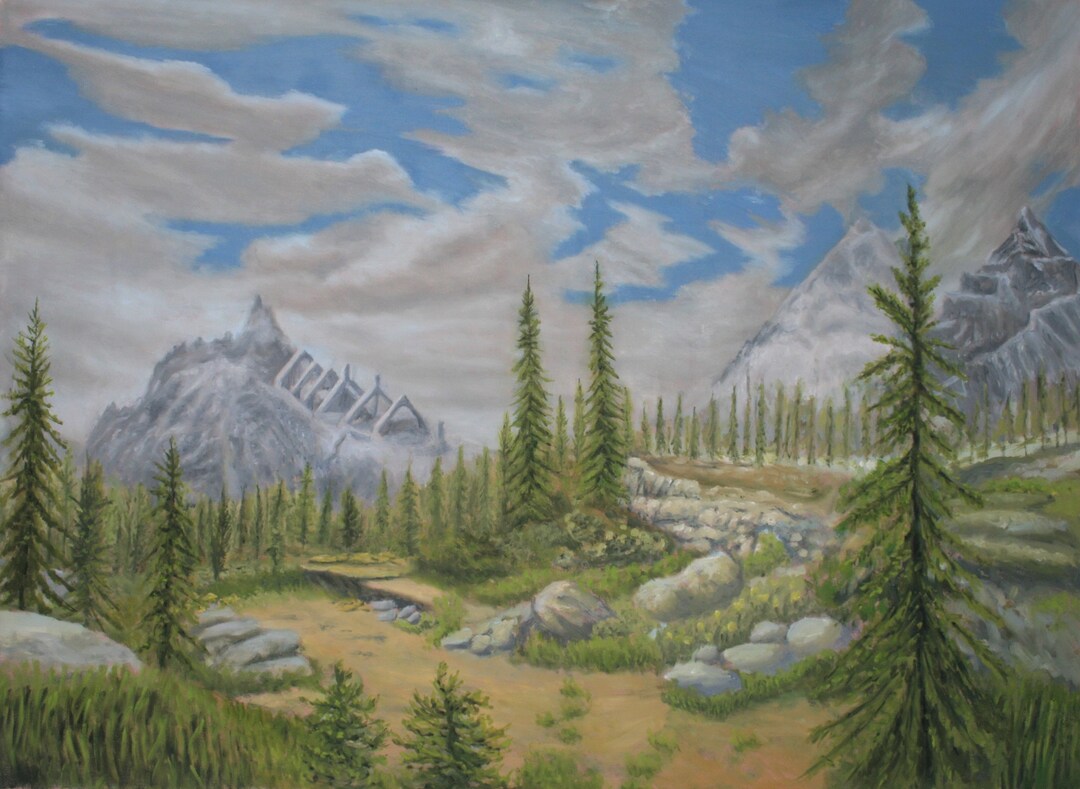 Forest Landscape - Print of an Original Oil Painting - Etsy