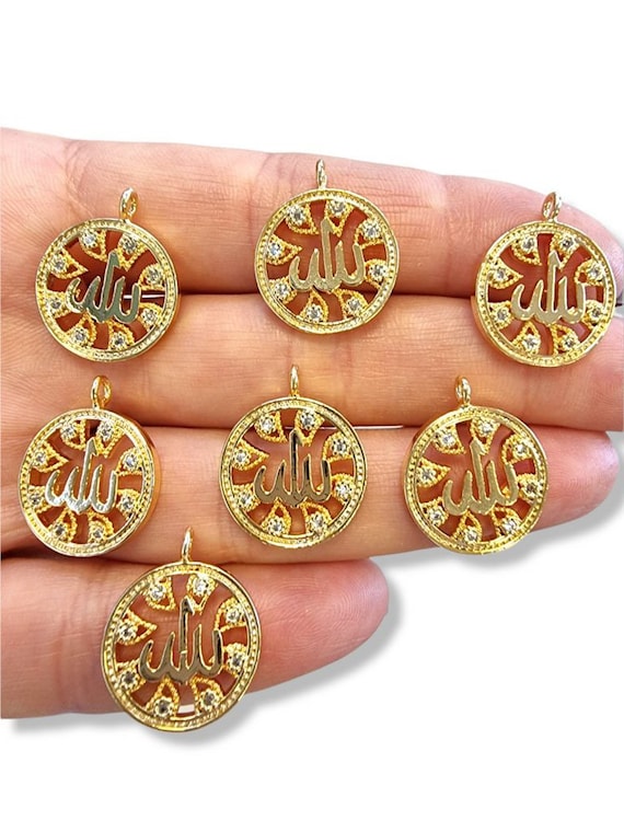 Islamic Crystal Allah Charm Allah Charm Jewelry Making - Etsy