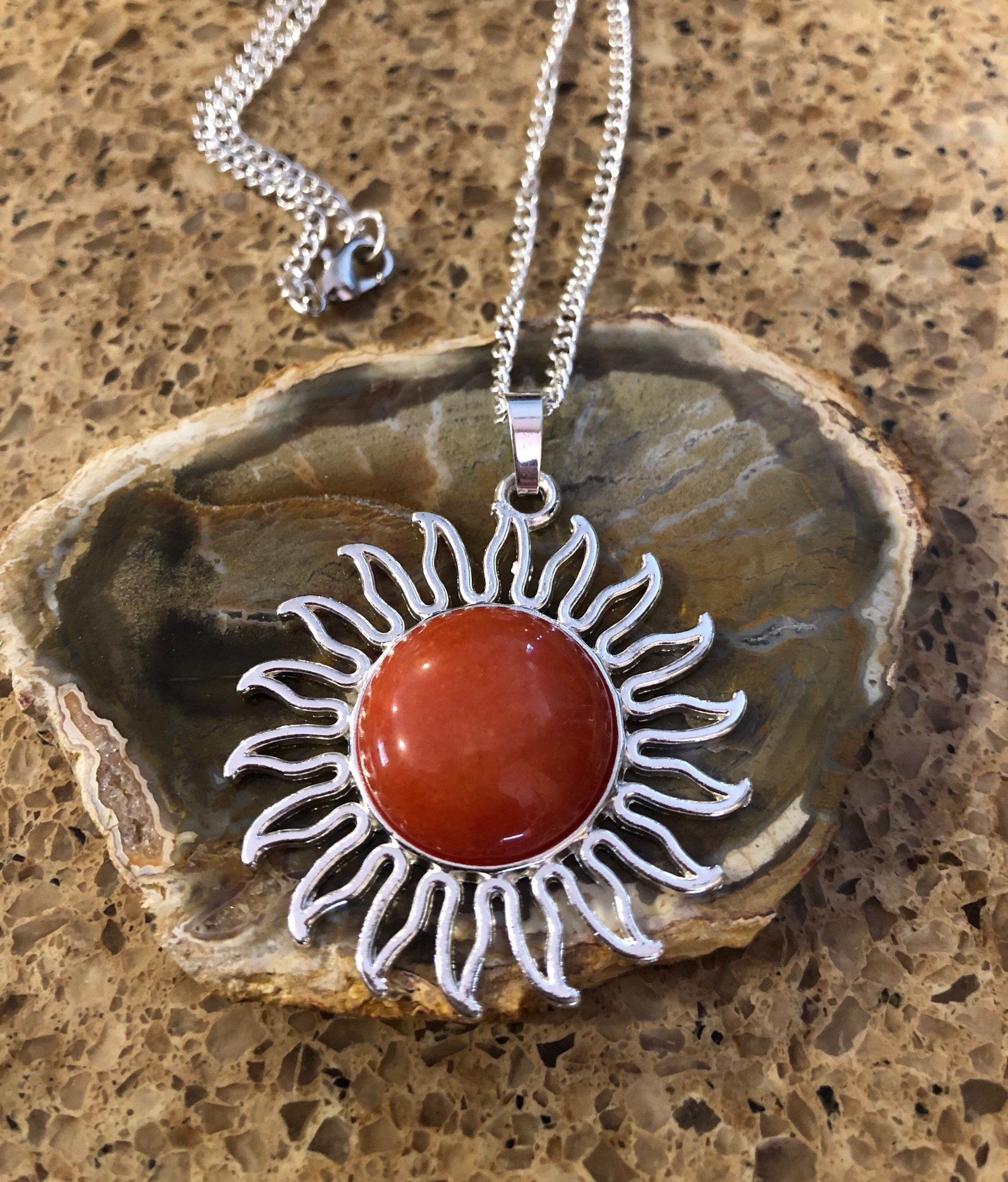 Sun Medallion Necklace. Women's Jewelry. Boho Chic. | Etsy