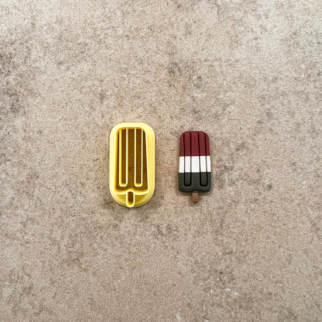 1.25 in Popsicle Clay Cutter, Polymer Clay Cutters, Embossing Clay ...
