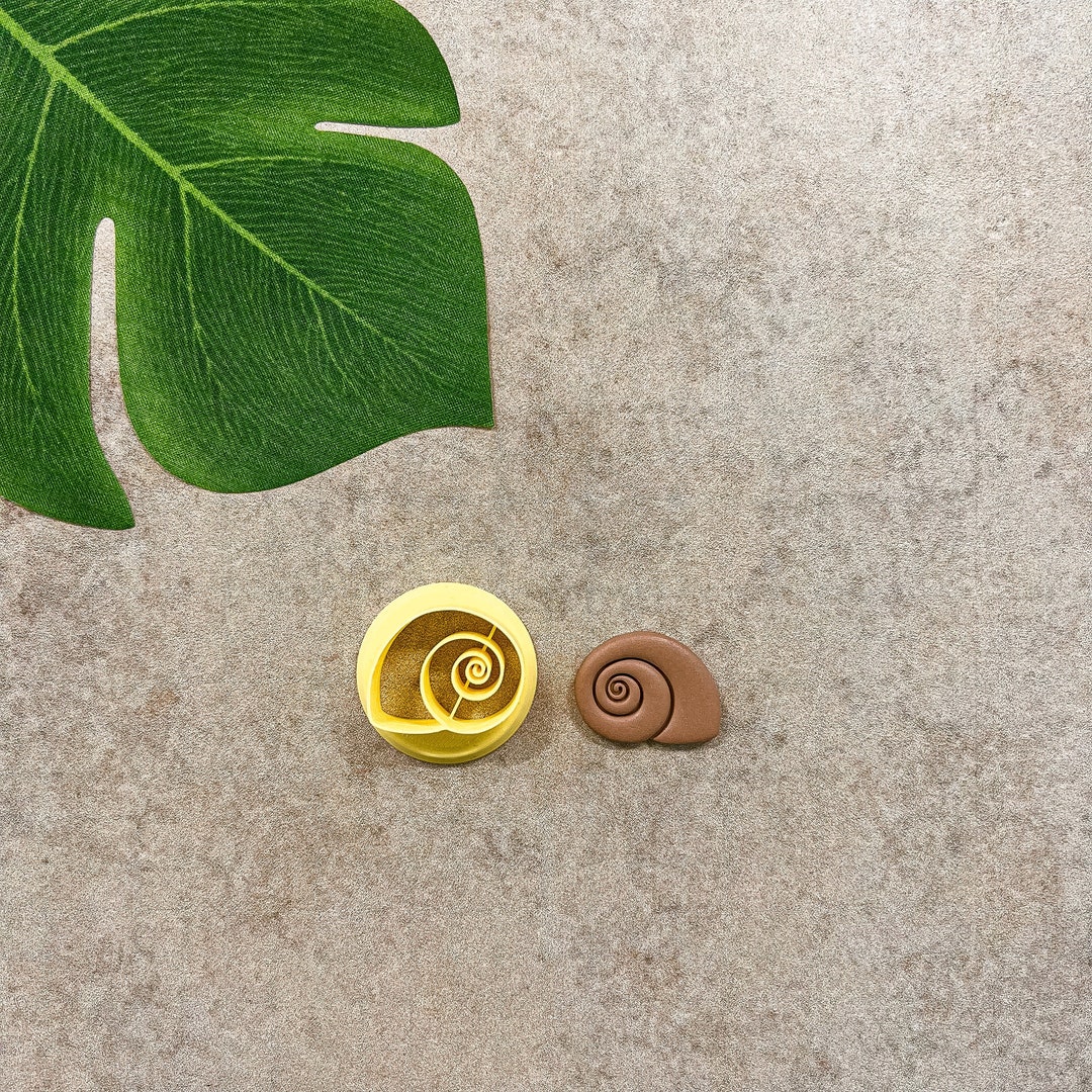 1 in Snail Shell Clay Cutter, Beach Clay Cutters, Summer Cutters ...