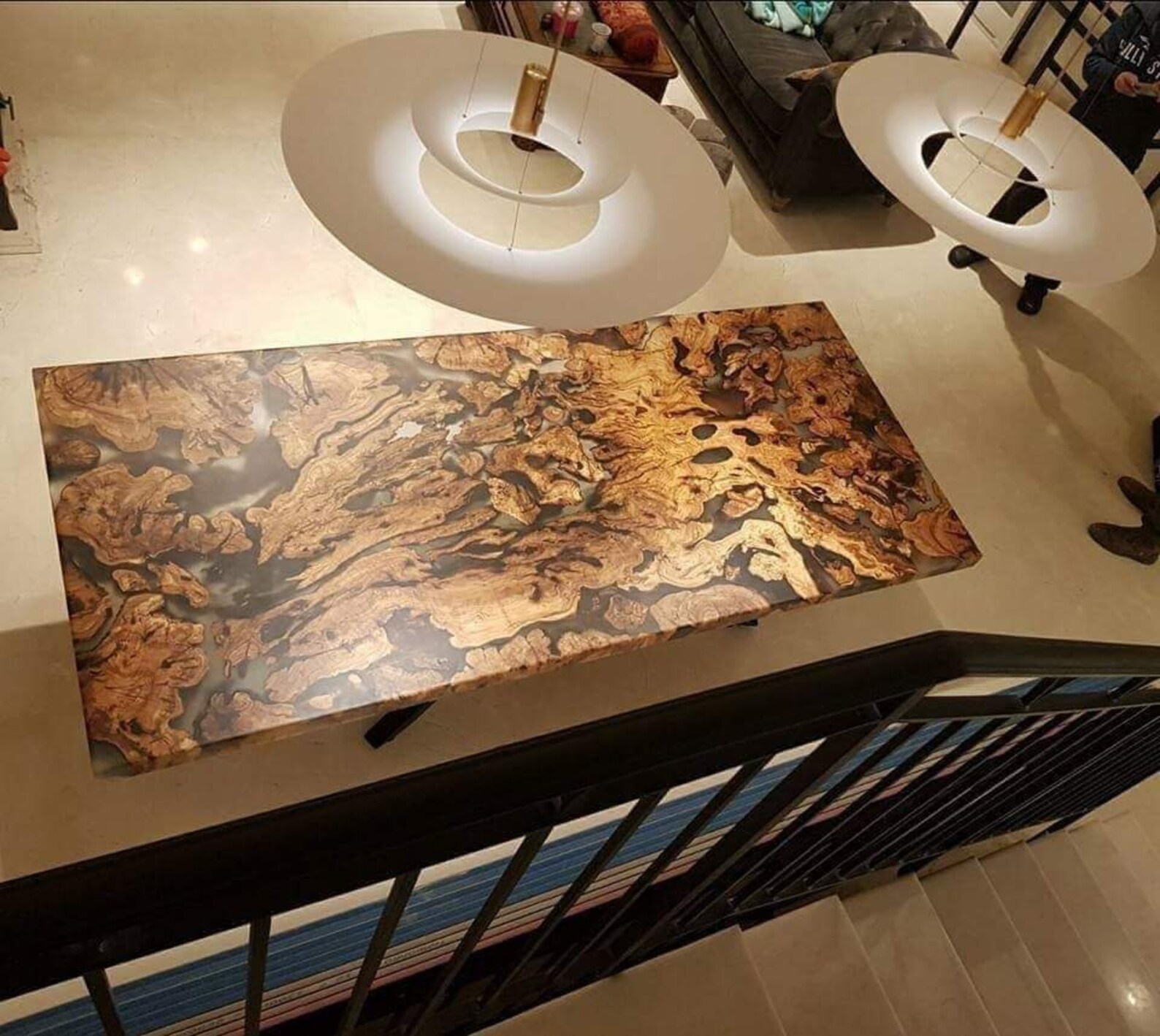 Esstisch River mit blauem Epoxy Epoxy-Tisch River-Tisch | Etsy