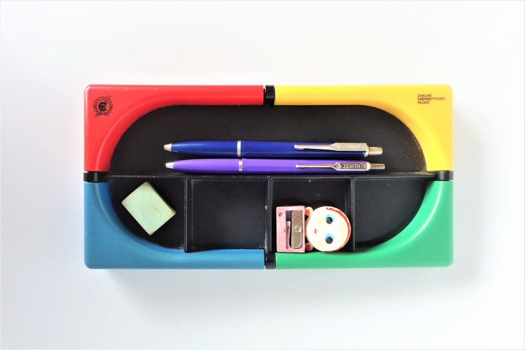 Vintage Tino TT Desk Organizer, Plastic Desktop Tray by Tino TT Design ...