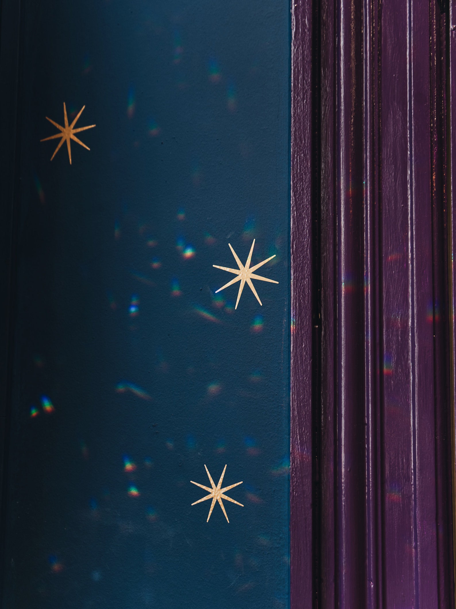 BLACKFISH Mystique Golden Wall & Ceiling Star Stickers - 10 Pieces ...