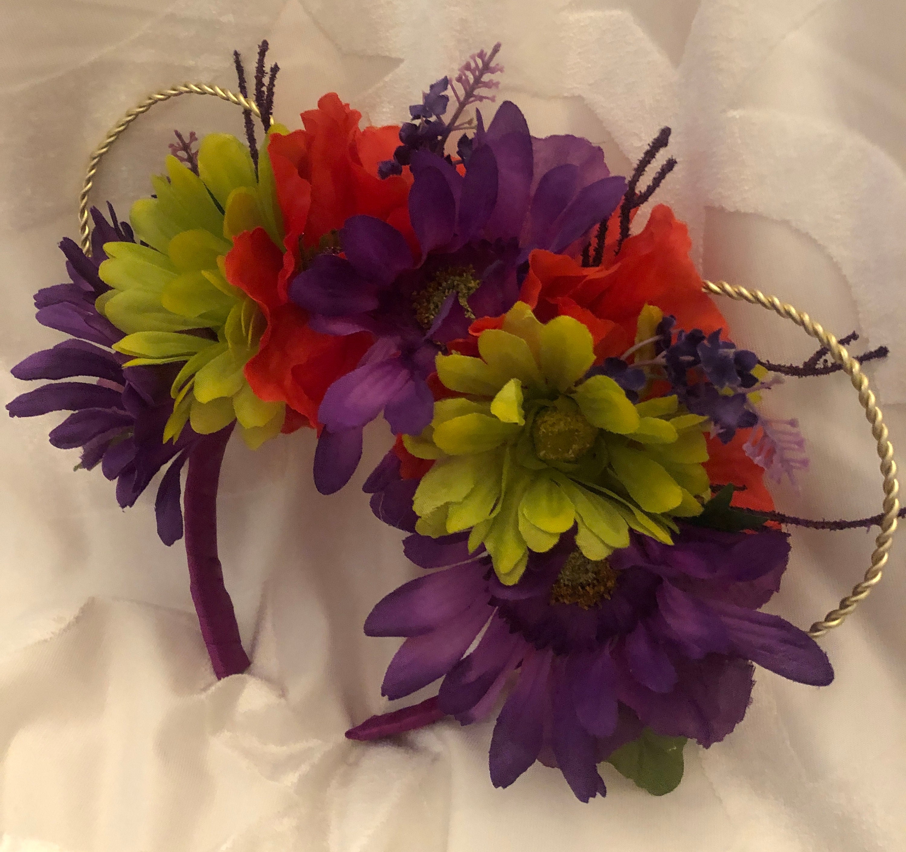 Villain Inspired Floral Mickey Ears Minnie Ears Floral Ears - Etsy