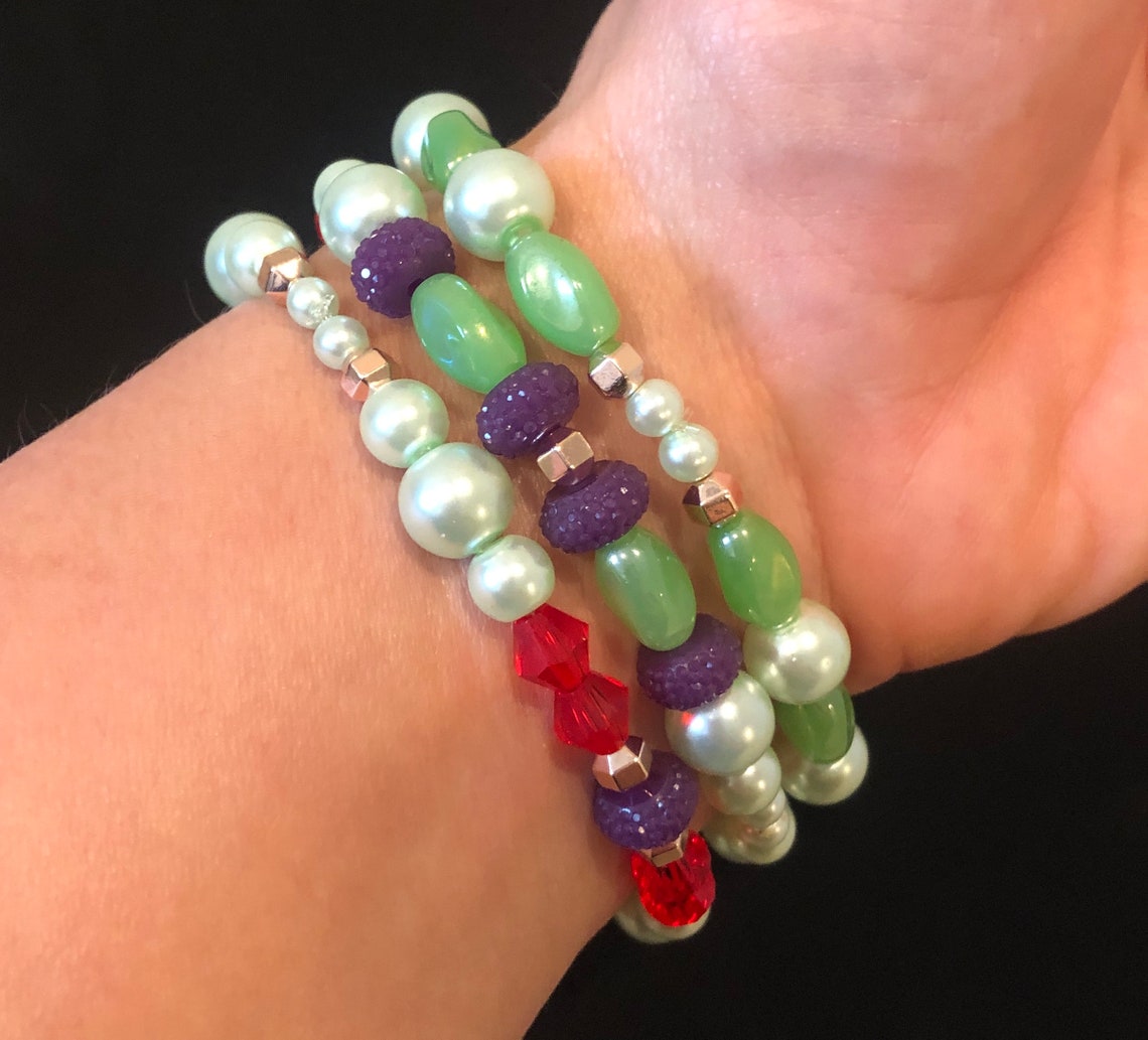 Ariel Inspired Beaded Bracelets, Little Mermaid Beaded Bracelet ...