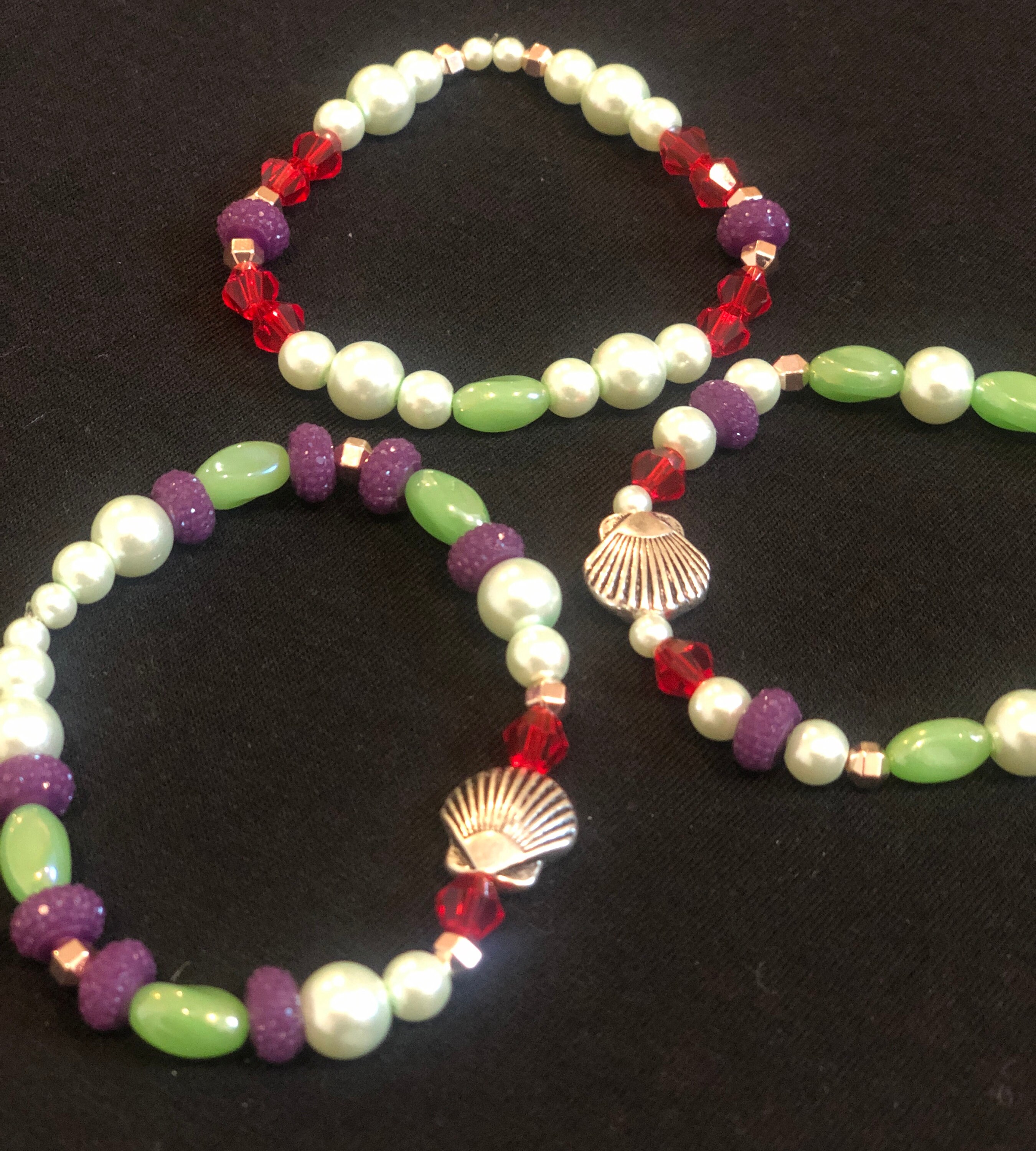 Ariel Inspired Beaded Bracelets, Little Mermaid Beaded Bracelet ...