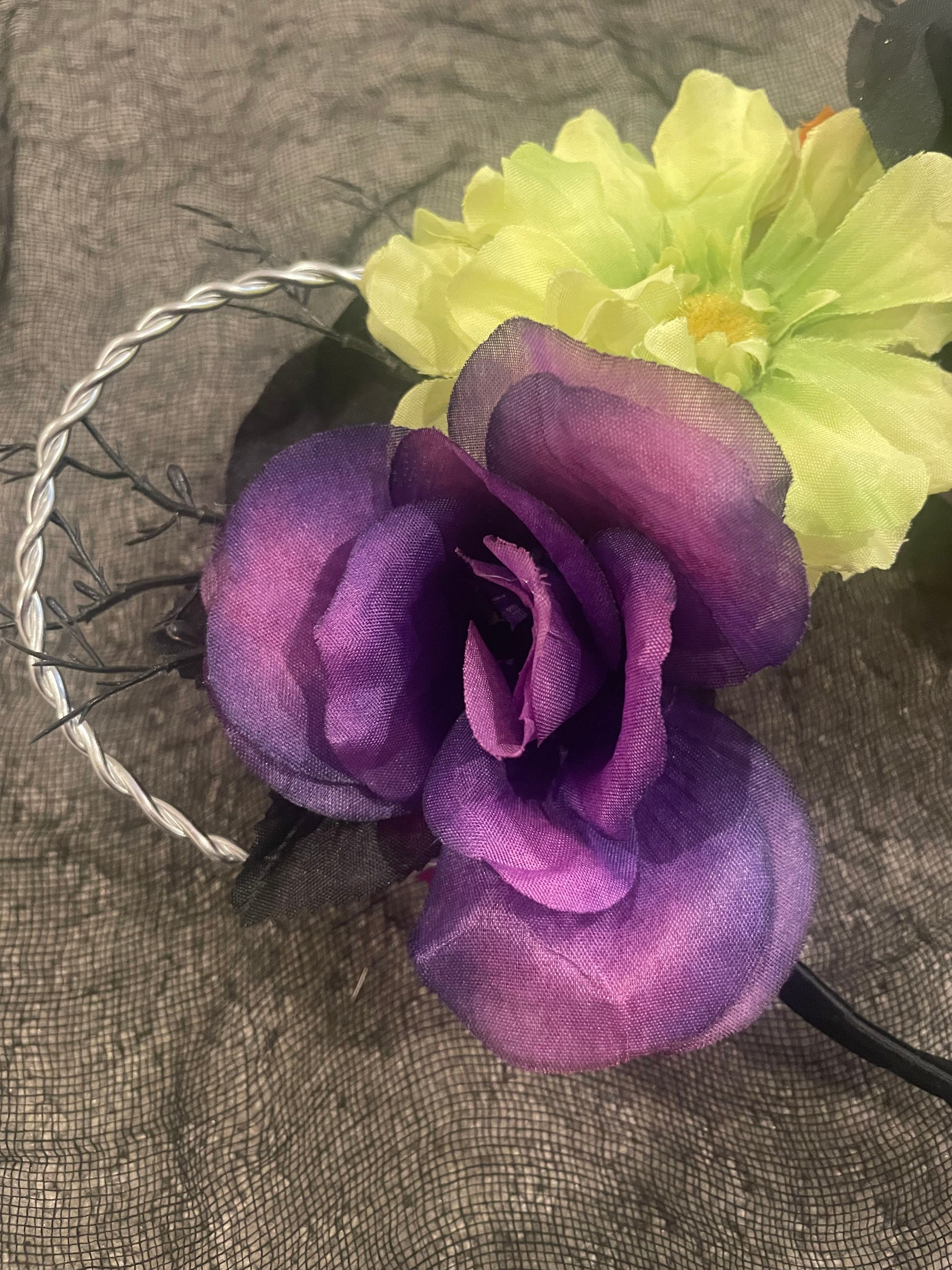 Halloween Mickey Ears, Halloween Minnie Ears, Floral Halloween Ears ...