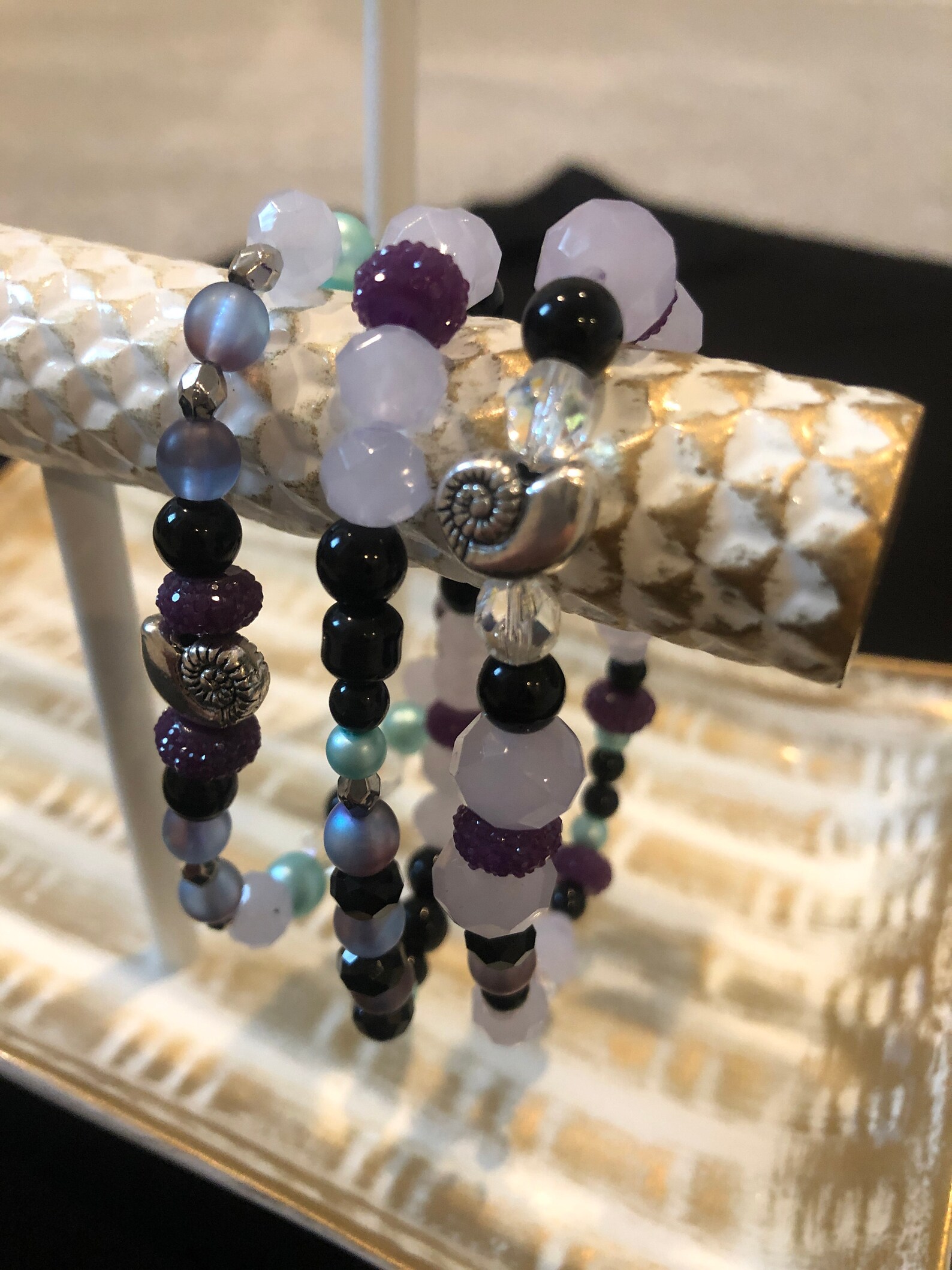 Ursula Inspired Beaded Bracelet Set Beaded Bracelets Disney - Etsy