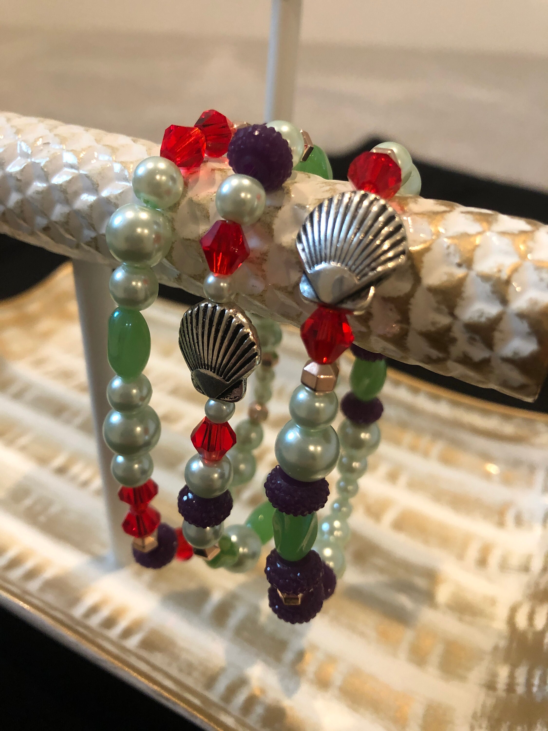 Ariel Inspired Beaded Bracelets, Little Mermaid Beaded Bracelet ...