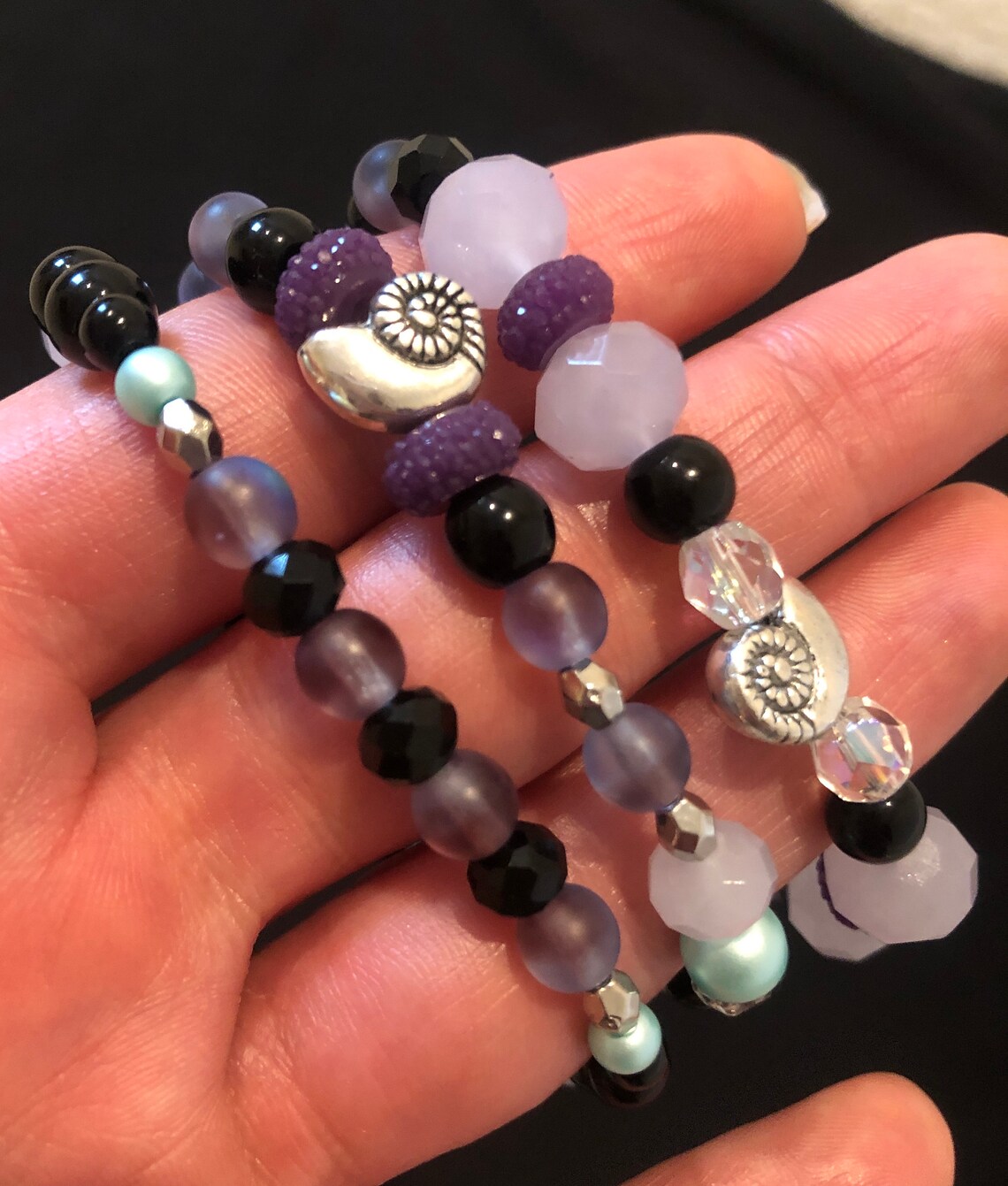 Ursula Inspired Beaded Bracelet Set Beaded Bracelets Disney - Etsy