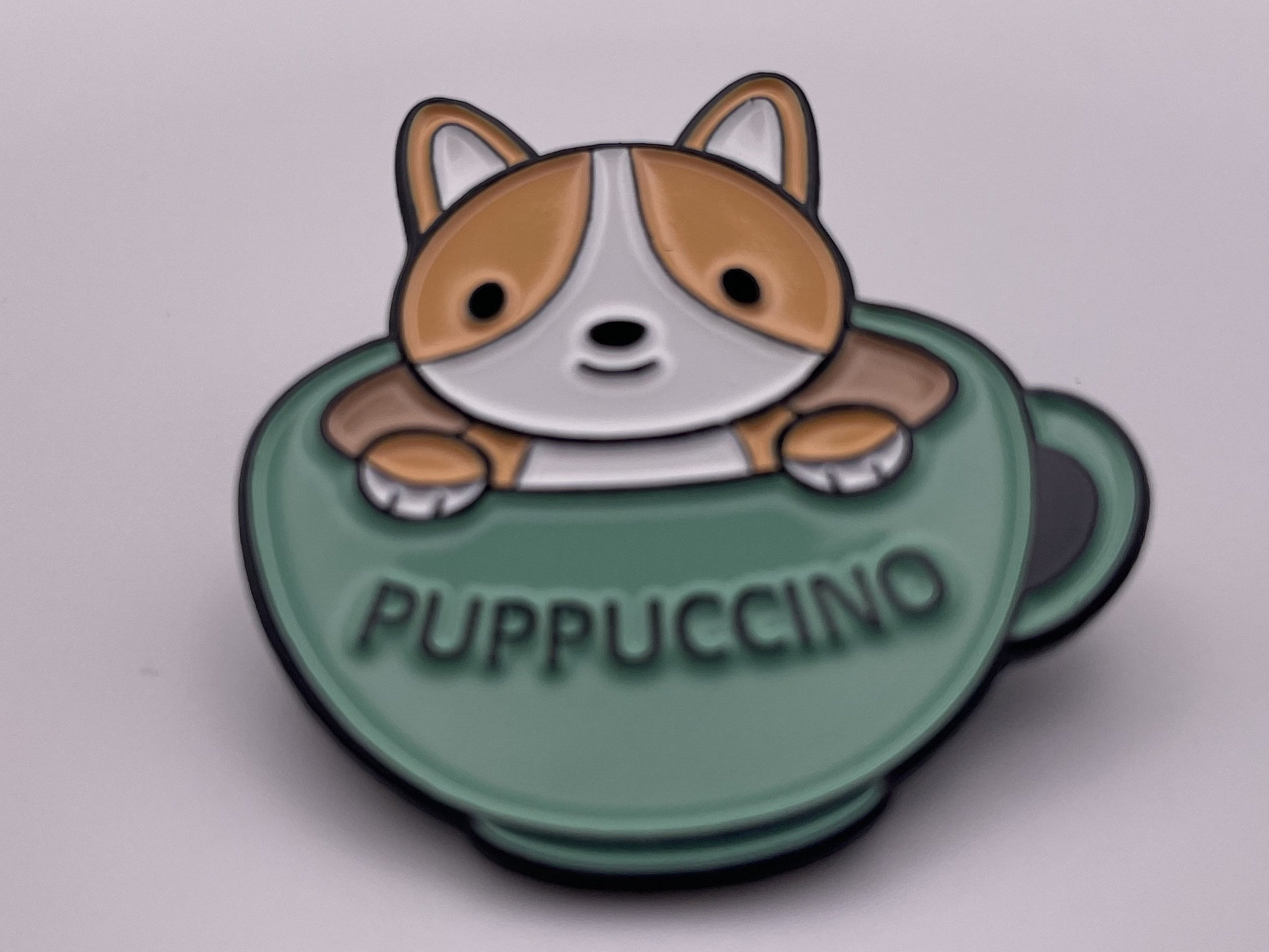 Dog Puppiccino Enamel Pin - Etsy